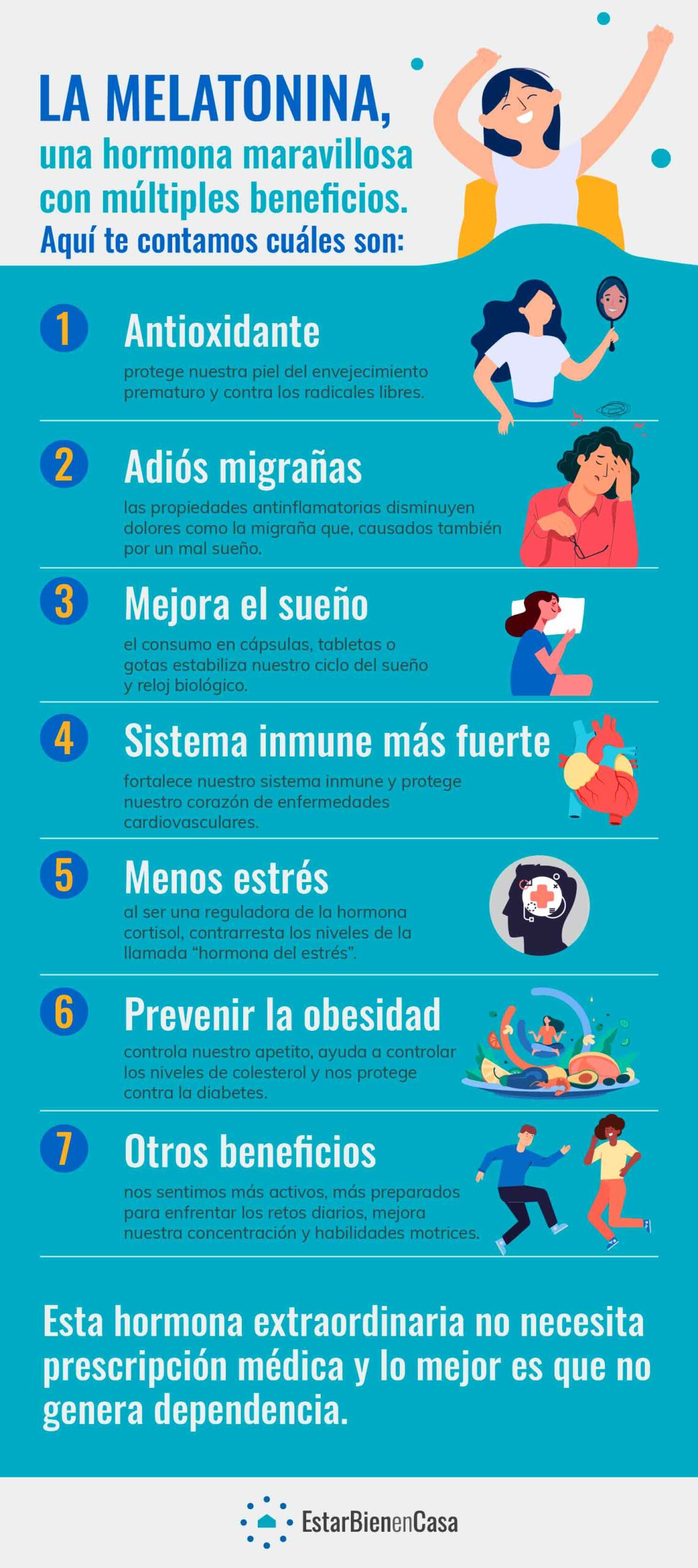 Beneficios de la melatonina para dormir mejor - Bienestar Cósmico