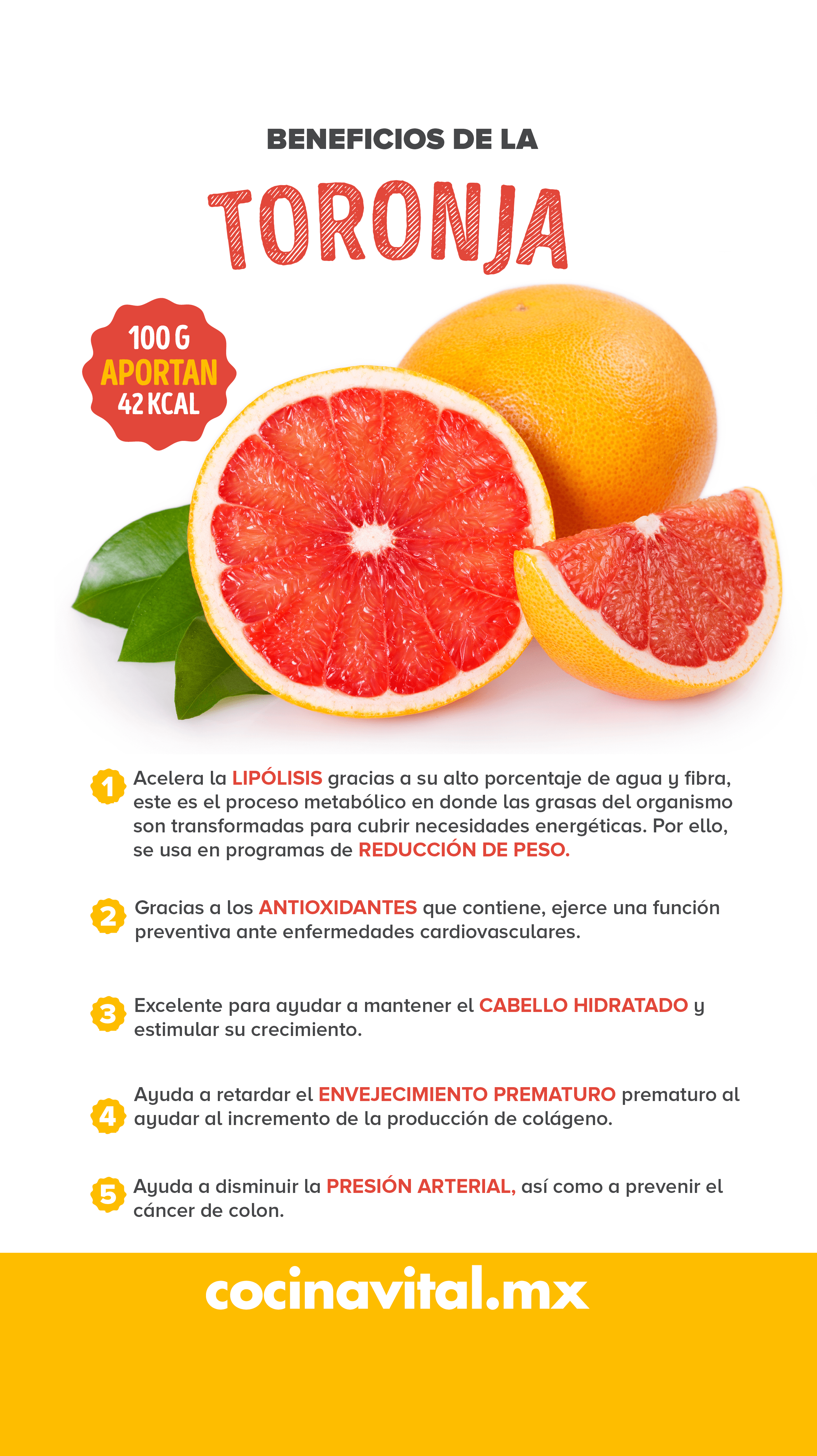 Toronja: beneficios naturales para tu salud – Bienestar Cósmico